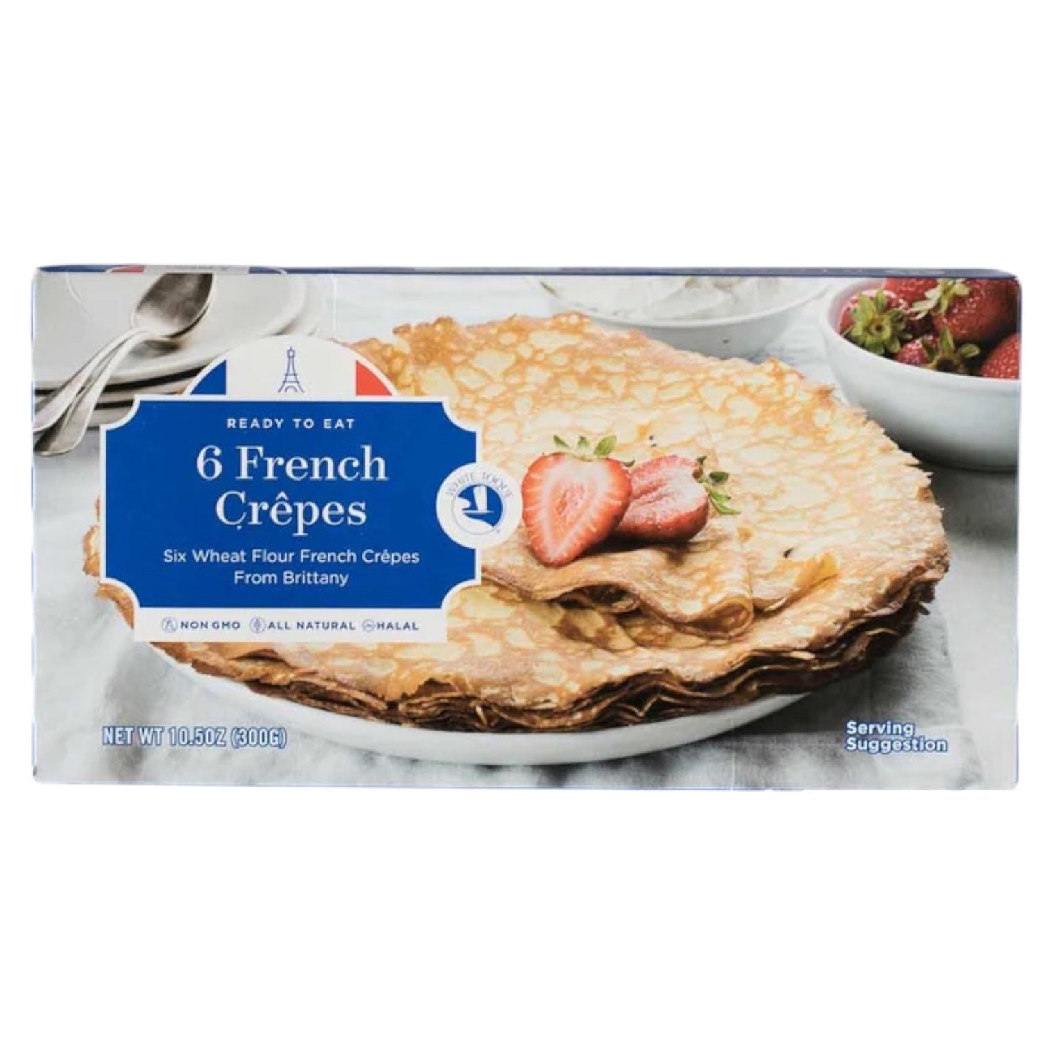 🇫🇷 6 French Sweet Crêpes, (Frozen) ️ 10.5oz (300g)