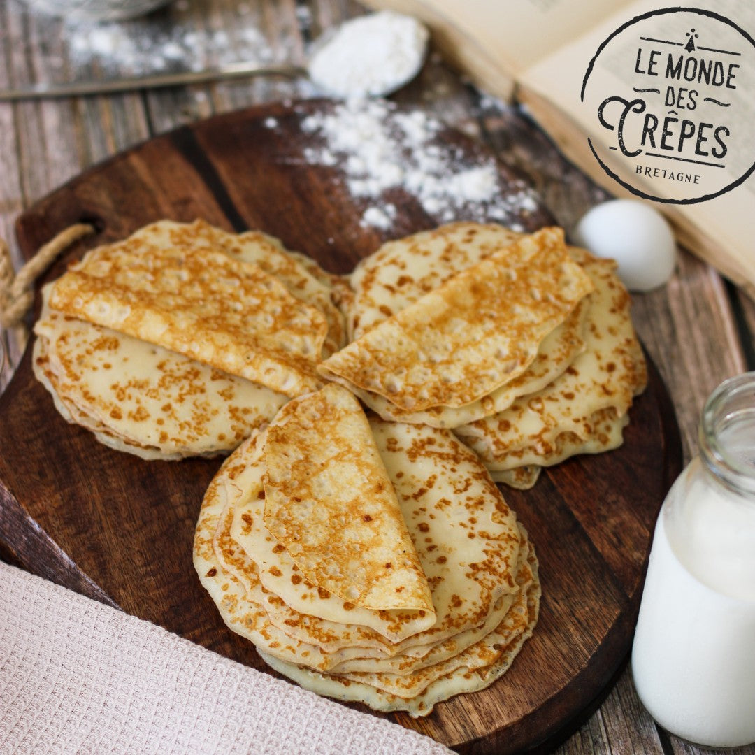🇫🇷 10 Small Sweet Fluffy Vanilla Crepes 5.5", [Frozen] ️